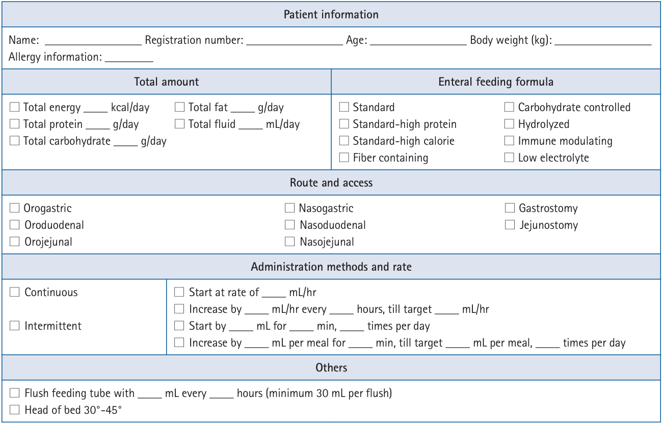 Enteral Tube Program Home Care Instructions After